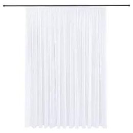 Gardine GERSTER "Martina" Gr. 5, weiß, B:450cm H:175cm, Voile, Polyester, Gardinen, Pflegeleichte Effekt-Voile-Webware