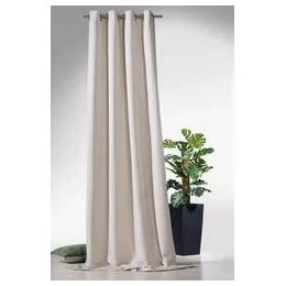 Weckbrodt-Gardinen Vorhang WECKBRODT "Lucca", beige (natur), B:135cm H:245cm, Jacquard, Polyester, Gardinen, Jacquard, blickdicht, Thermo, Verdunkelung, abdunkelnd, Gardine, Store