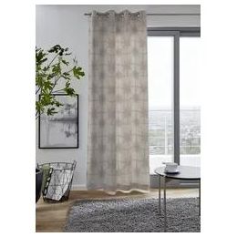 Vorhang my home "OSLO", beige, B:135 H:235, Polyester, Gardinen, verschiedene Größen