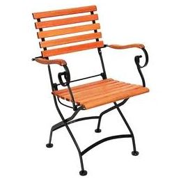 Gartensessel Merxx "TOPSELLER", braun, B:57cm H:85cm T:60cm, Sessel, Eukalyptusholz, klappbar, braun