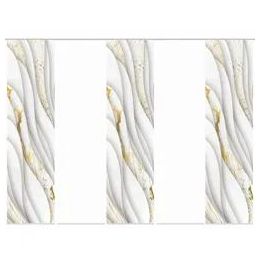 Schiebegardine Home Wohnideen "GULDO" Gr. 1, gold (goldfarben), B:60cm H:245cm, Polyester, Gardinen, Schiebevorhang Digi 5er Set GULDO