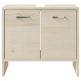 Waschbeckenunterschrank SAPHIR "Quickset 300", beige (polar pinie quer nachbildung), B:60,6cm H:54,3cm T:28,4cm, Spanplatte, Schränke, 60,6 cm breit