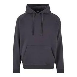 Sweatshirt Urban Classics "Urban Classics Herren Blank Hoody", Herren, Gr. M, schwarz (schwarzshadow), 65% Baumwolle, 35% Polyester, unifarben, Langarm, Sweatshirts