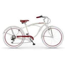 Cruiser MBM "Honolulu Man, Mod. 125", beige, Fahrräder, 47cm, 26 Zoll (66,04cm), für Herren, Kettenschaltung