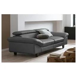 2-Sitzer Home Affaire "Pilot", grau (anthrazit), B:202cm T:108cm, Sofas, Big-Sofa mit Kopfteilverstellung