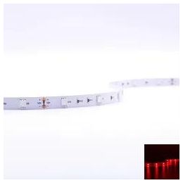 Strip 12V LED Streifen 5M 7,2W/m 30LED/m 10mm - Lichtfarbe: Rot - Schutzart: IP2...