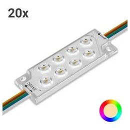 LED Modul RGBW DC24V RGB+3000K 3W IP68 (20 Stück VPE)