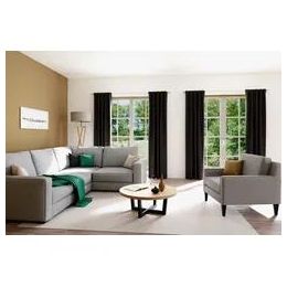 Vorhang HOMING "Jolie" Gr. 1, grau (anthrazit), B:135cm H:245cm, Polyester, Gardinen, Fertigschal
