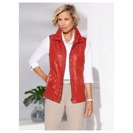 Kurzweste Classic Basics, Damen, Gr. 48, rot, 100% Polyester, unifarben, Westen