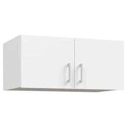 Schrankaufsatz FORTE, weiß, B:88,9cm H:38,1cm T:54,2cm, Spanplatte, Möbelaufsätze, Schrankaufsatz, Stauraum, Raumnutzung