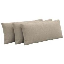 Sit & More Auflagekissen SIT & MORE "Emely", grau (taupe), B:65cm H:25cm T:10cm, 95%Polyester, 5% Polyamid, Polsterauflagen