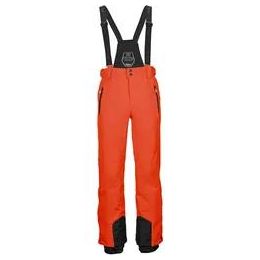 Skihose Killtec "KSW 100 ENOSH MN SKI PNTS", Herren, Gr. S, Normalgrößen, orange (dunkelorange), Oberstoff: 100% Polyester, Futter: 100% Polyester, Füllung: 100% Polyester (recycelt), Hosen, Wind- und wasserdichte Skihose, verstellbar, mit Schneefängen
