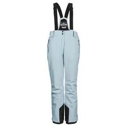 Skihose Killtec "KSW 249 WMN SKI PNTS_ERIELLE", Damen, Gr. 40, Normalgrößen, hellblau, Oberstoff: 100% Polyester, Futter: 100% Polyester, Füllung: 100% Polyester (recycelt), Hosen, Wind- und wasserdicht, verstellbare Träger, PFAs-frei imprägniert