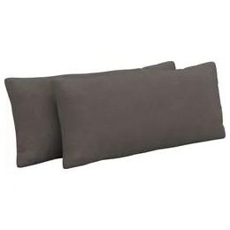 Sit & More Auflagekissen SIT & MORE "Emely", grau (fango), B:65cm H:25cm T:10cm, 100% Polyester, Polsterauflagen