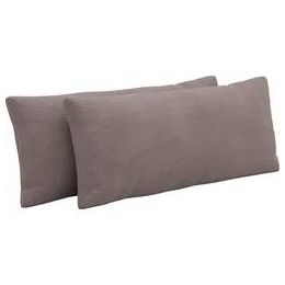 Sit & More Auflagekissen SIT & MORE "Emely", grau (taupe), B:65cm H:25cm T:10cm, 90% Polyester, 10% Polyamid, Polsterauflagen
