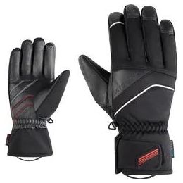 Skihandschuhe Ziener "GEFION-Z AS PR glove man", Herren, Gr. 10, schwarz, Materialmix, Handschuhe
