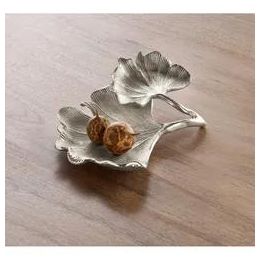 Heine HOME Dekoschale, silber (silberfarben), B/H/T: 33,5cm x 9,5cm x 27,5cm, Dekoschalen