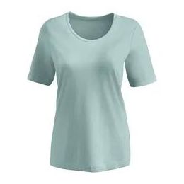 Kurzarmshirt Classic Basics "Shirt", Damen, Gr. 46, grün (kalkmint), 100% Baumwolle, unifarben, Rundhals, Shirts