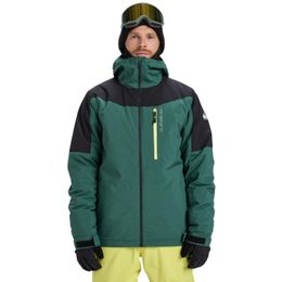 Snowboardjacke Quiksilver "Titano", Herren, Gr. S, trekking grün, 100% Polyester, Jacken