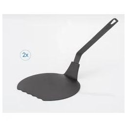Pfannenwender Ruco "Jumbo, 2er Set", schwarz, B:16cm H:35cm, Kunststoff, Küchenpaletten, Pfannkuchenwender, Jumbo-Pfannenwender, 2er Set, Made in Germany