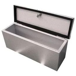 Anhänger-Deichselbox Stema, silber (silberfarben), B:50cm, Stahl, Aufbewahrungsboxen, 15 l