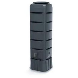 Regentonne Prosperplast "Tenso", grau (anthrazit), B:130,5cm H:39,6cm T:39,6cm, Polyethylen, Regentonnen