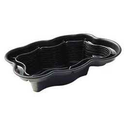 Fertigteich Ubbink "Iris SII", schwarz, B:90cm H:45cm L:135cm, Polyethylen (PE), Teichschalen