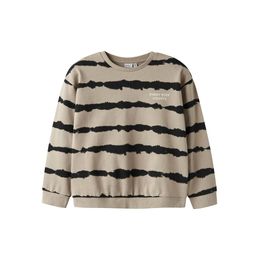 name it Sweatshirt Jungen Größe 134/140 braun / schwarz
