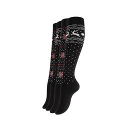 Yenita Knee High Socks female Black size 39-42