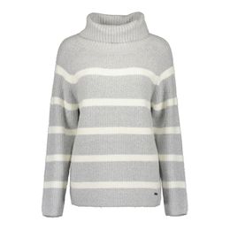 Blue Seven Pullover Damen Größe M graumeliert / weiß
