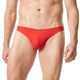 String Bruno Banani "CHECK LINE 2.0 STRING", Herren, Gr. 4 (S), rot (rot marine), Obermaterial: 90% Polyamid, 7% Elasthan, 3% sonstige Fasern, bequem, Unterhosen String