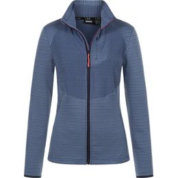 Fleecejacke LPO "Damen Fleecejacke Perle", Damen, Gr. 40 (M), coastal fjord, Wirkware: Stretch Grid Fleece - 93% PES, 7% EL, Jacken Fleecejacke
