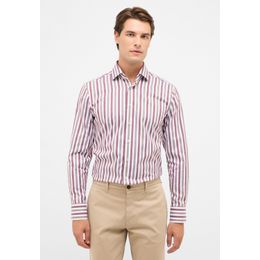 Langarmhemd Eterna "SLIM FIT", Herren, Gr. 43, Normalgrößen, rot, Twill, 100% Baumwolle, schmal, Manschette, Hemden, NON IRON (bügelfrei)