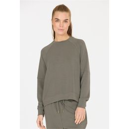 ENDURANCE ATHLECIA Sweatshirt ATHLECIA "Jacey", Damen, Gr. 36, grau (anthrazit), 51% Polyester, 44% Modal, 5% Elasthan, unifarben, normal, Rundhals, Sweatshirts Sweatshirt, aus extra weichem Material