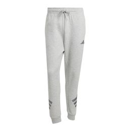 adidas Sportswear Sporthose 'FI' Herren Größe XL hellgrau / silber