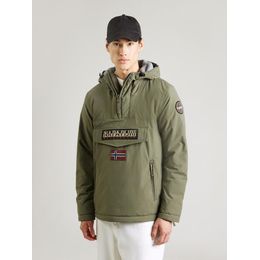 Napapijri Jacke 'RAINFOREST' Herren Größe S khaki / oliv / schwarz