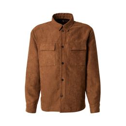 DAN FOX APPAREL Button Up Shirt 'Maik' male Brown size XXL