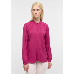 Hemdbluse Eterna "LOOSE FIT", Damen, Gr. 44, aubergine, 100% Viskose, Blusen Hemdbluse