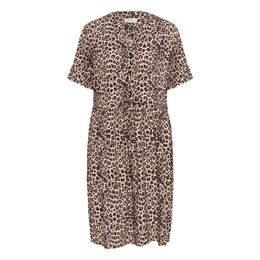 Cream Kleid 'Ferina' Damen Größe 36 beige / braun / schwarz Winterkleid