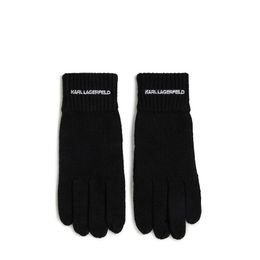 K by KARL LAGERFELD Karl Lagerfeld Full Finger Gloves male Black size M
