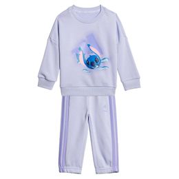 adidas Sportswear Trainingsanzug 'Adidas x Disney Lilo & Stitch' Jungen Größe 80 blau / lila / flieder / rosa