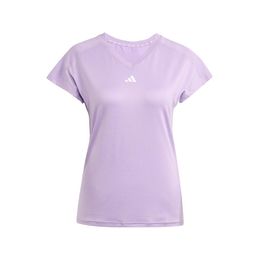adidas Performance Funktionsshirt 'Train Essentials' Damen Gr&ouml;&szlig;e XL lavendel / wei&szlig;