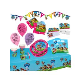 Party Fun XXL Party Geburtstag Set f&uuml;r M&auml;dchen | Paw Patrol | 51 Teile | Gr.: onesize