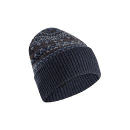 Camel Active Beanie aus reiner Wolle in Navyblau | Gr.: onesize