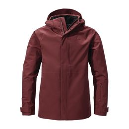 Schöffel Schöffel Jacke "ZipIn! Jacket Toledo M" in dark burgundy | Gr.: 56