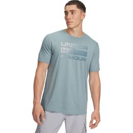 Under Armour Sportshirt "Teaissue Wordmark T-Shirt" in Grün | Gr.: XXL