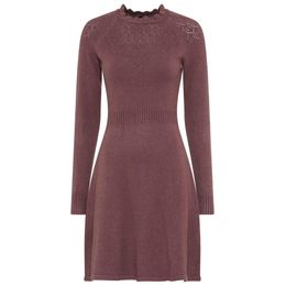 Laura Scott Strickkleid in dunkelrosa-melange | Gr.: 46