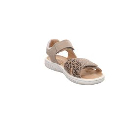 Superfit Leder-Sandalen "Sparkle" in Beige | Gr.: 29