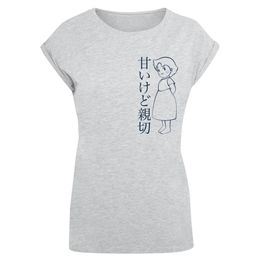 F4NT4STIC T-Shirt Heidi Hello Heidi in grau meliert | Gr.: XS