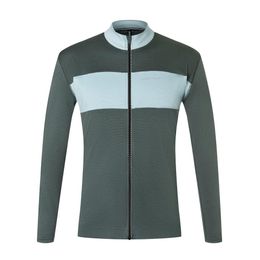 super.natural Fahrradtrikot "Gravier" in Gr&uuml;n/ Hellblau | Gr.: XL